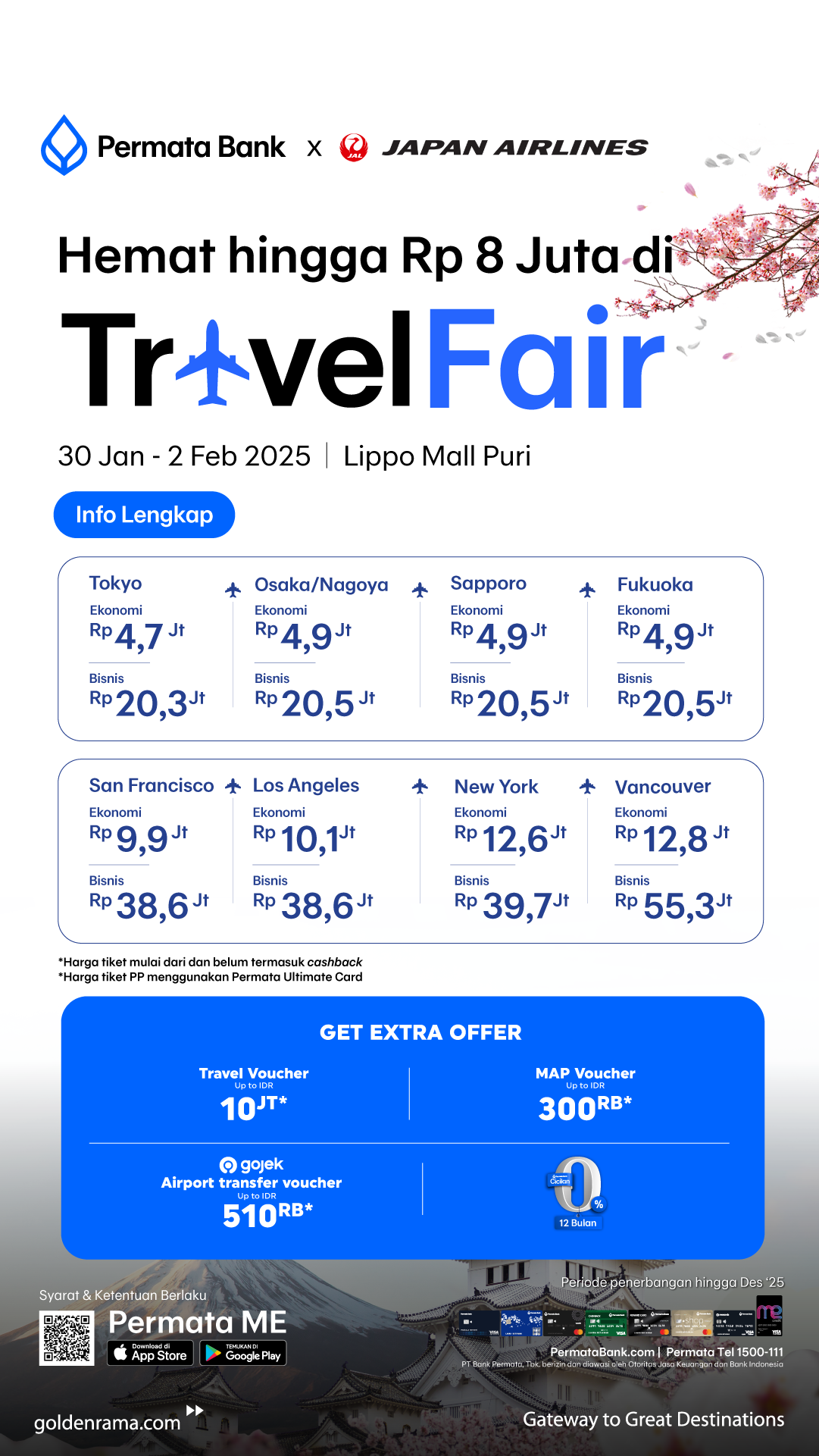 Permata Bank x JAL Travel Fair 2025 | Golden Rama Tours and Travel